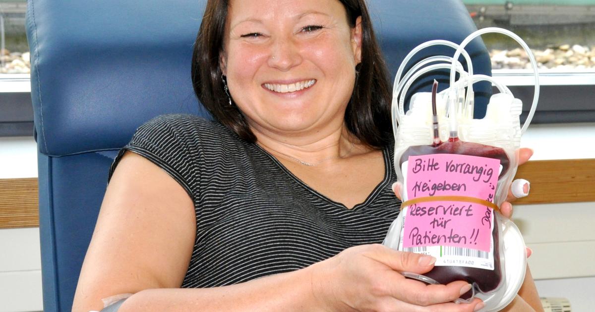 CCddee: Katharinas Blut hat sehr seltene Eigenschaften | DRK-Blutspendedienst West